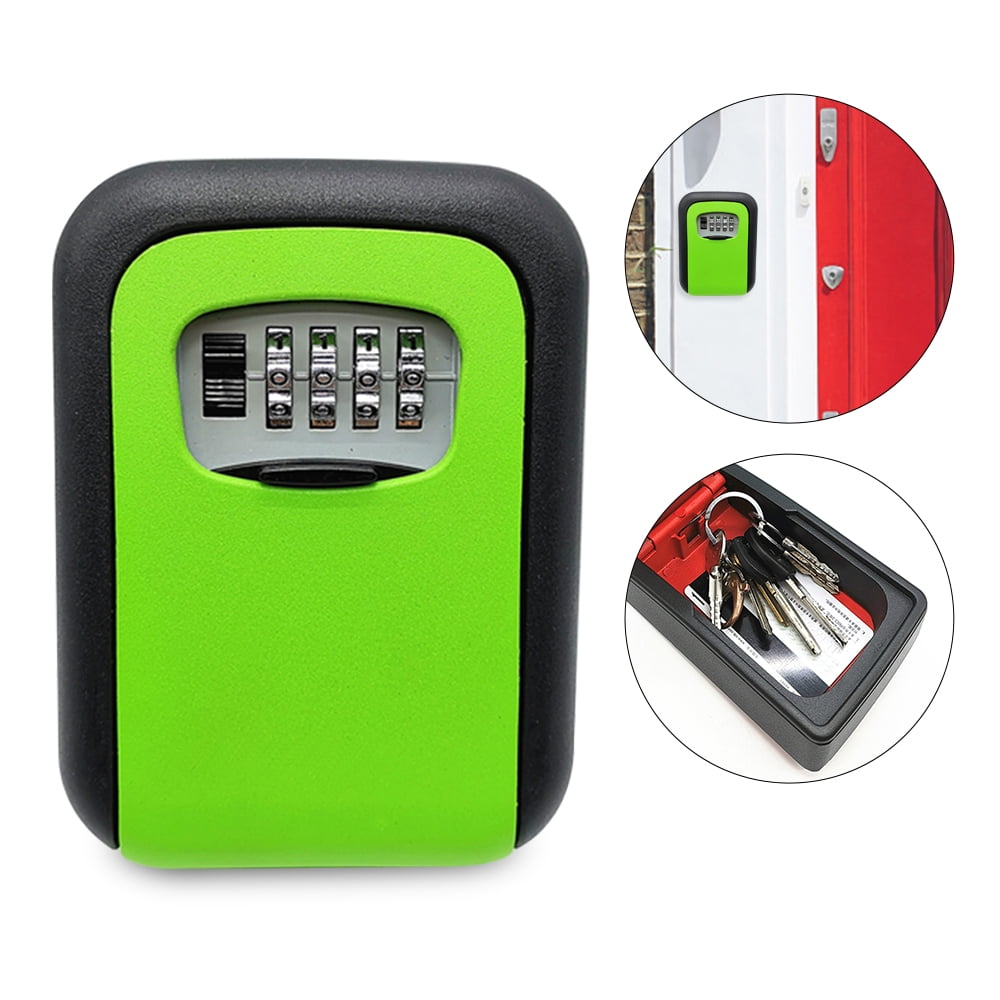 Key Storage Lock Box 4-Digit Combination Lock Box Key Safe Box Security ...