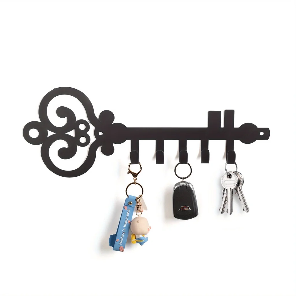 Key Storage Row Hooks for Wall Decorative, Wall Mounted Key Holder ...