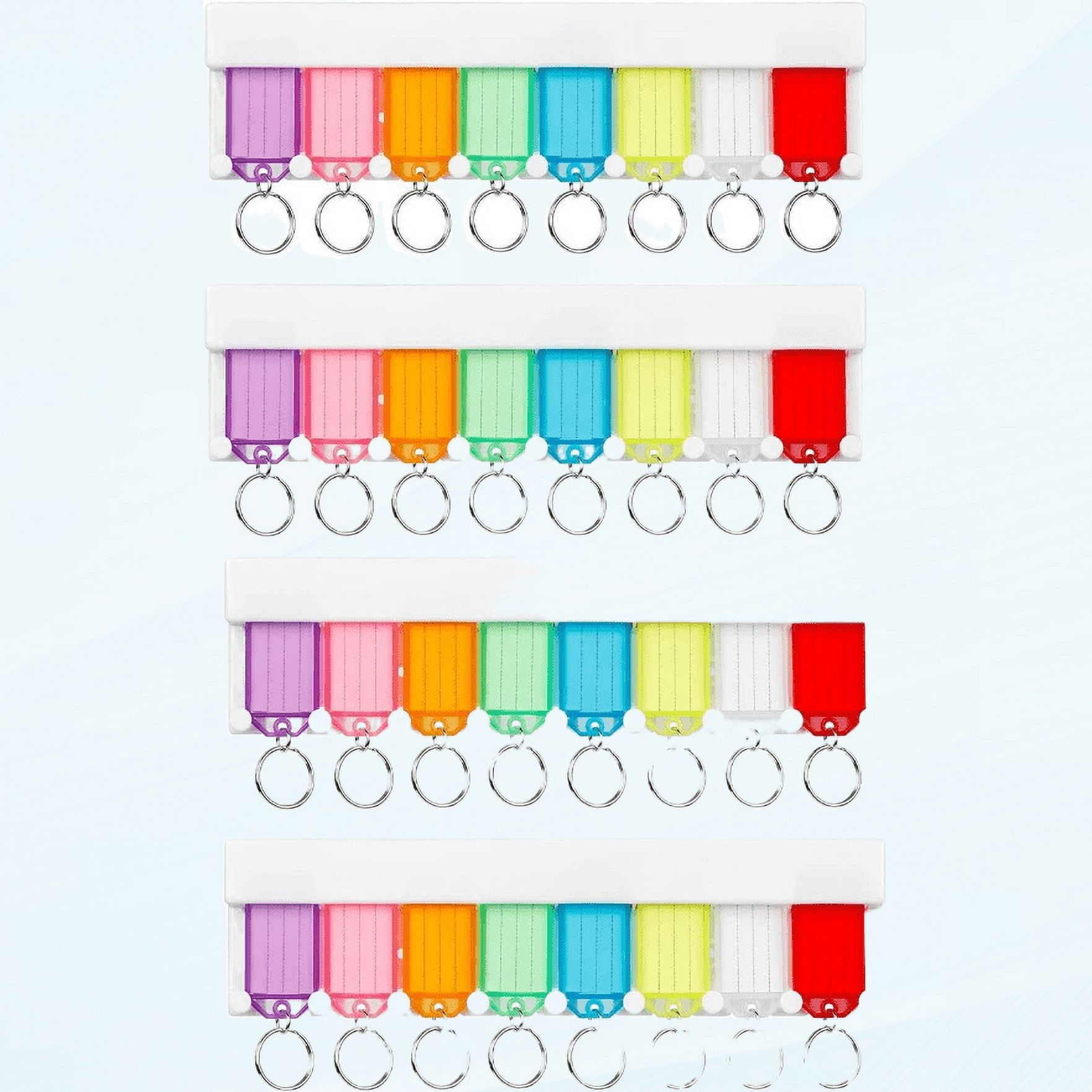 Key Tag Holder Slot Plastic Wall Mount Key Holder Organizer with Clear ...