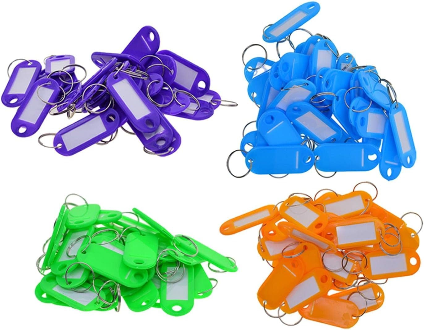 Key Tag, Metal Ring Luggage ID Name Label, Key Identifier with Split ...