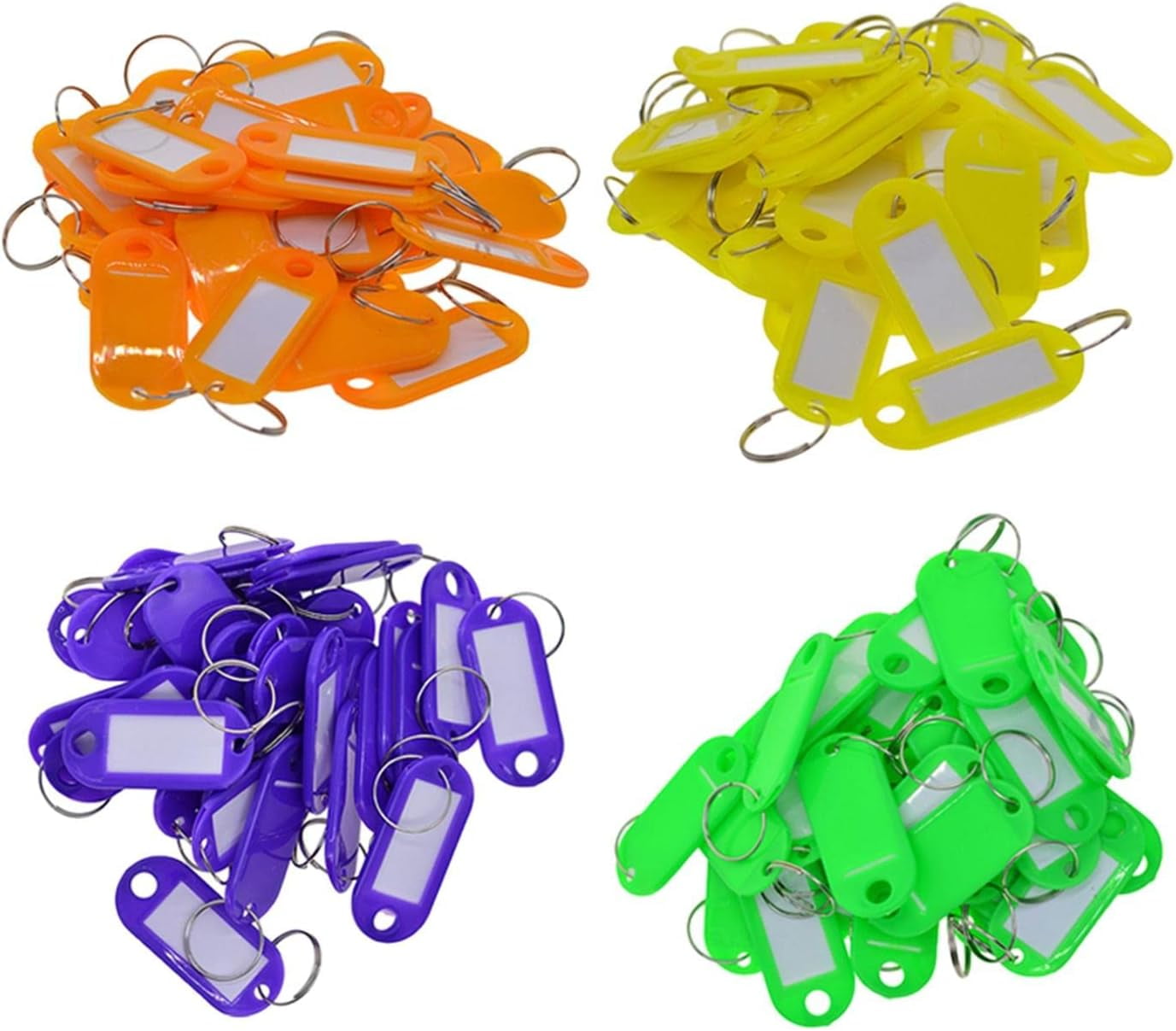 Key Tag, Metal Ring Luggage ID Name Label, Key Identifier with Split ...