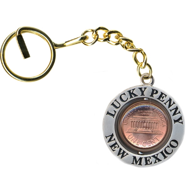 Key Tag Pewter Swivel Lucky Penny New Mexico - Walmart.com