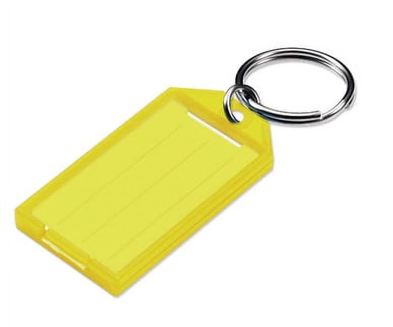 Key Tag, w/Split Ring 60500-80 Yellow 100/box - Walmart.com