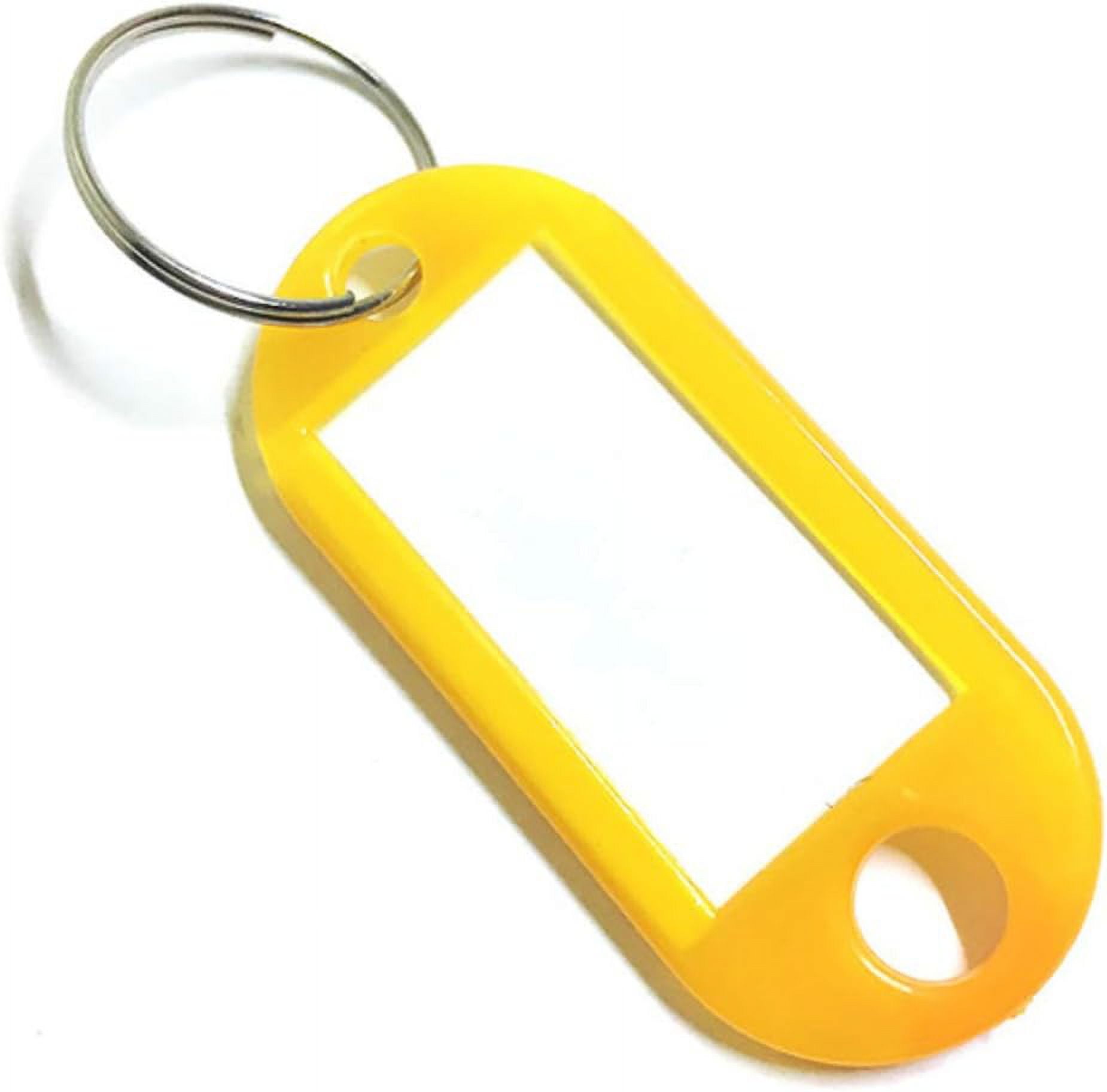 Key Tags, 10pcs Plastic Key Tags Labels with Ring ® Key Label Keyring ...