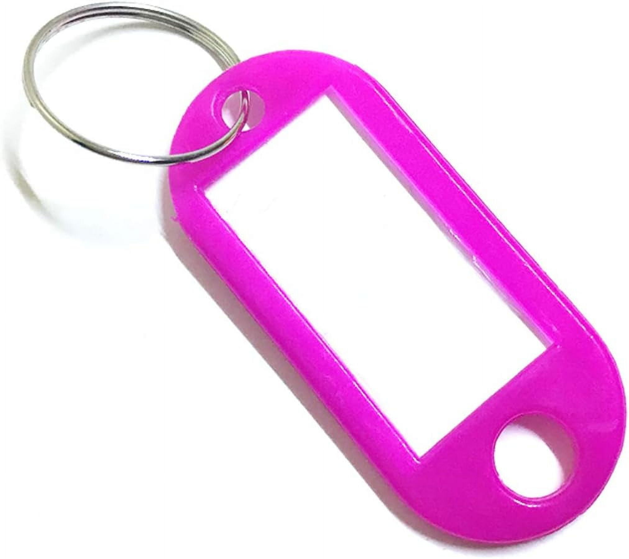 Key Tags, 10pcs Plastic Key Tags Labels with Ring ® Key Label Keyring ...