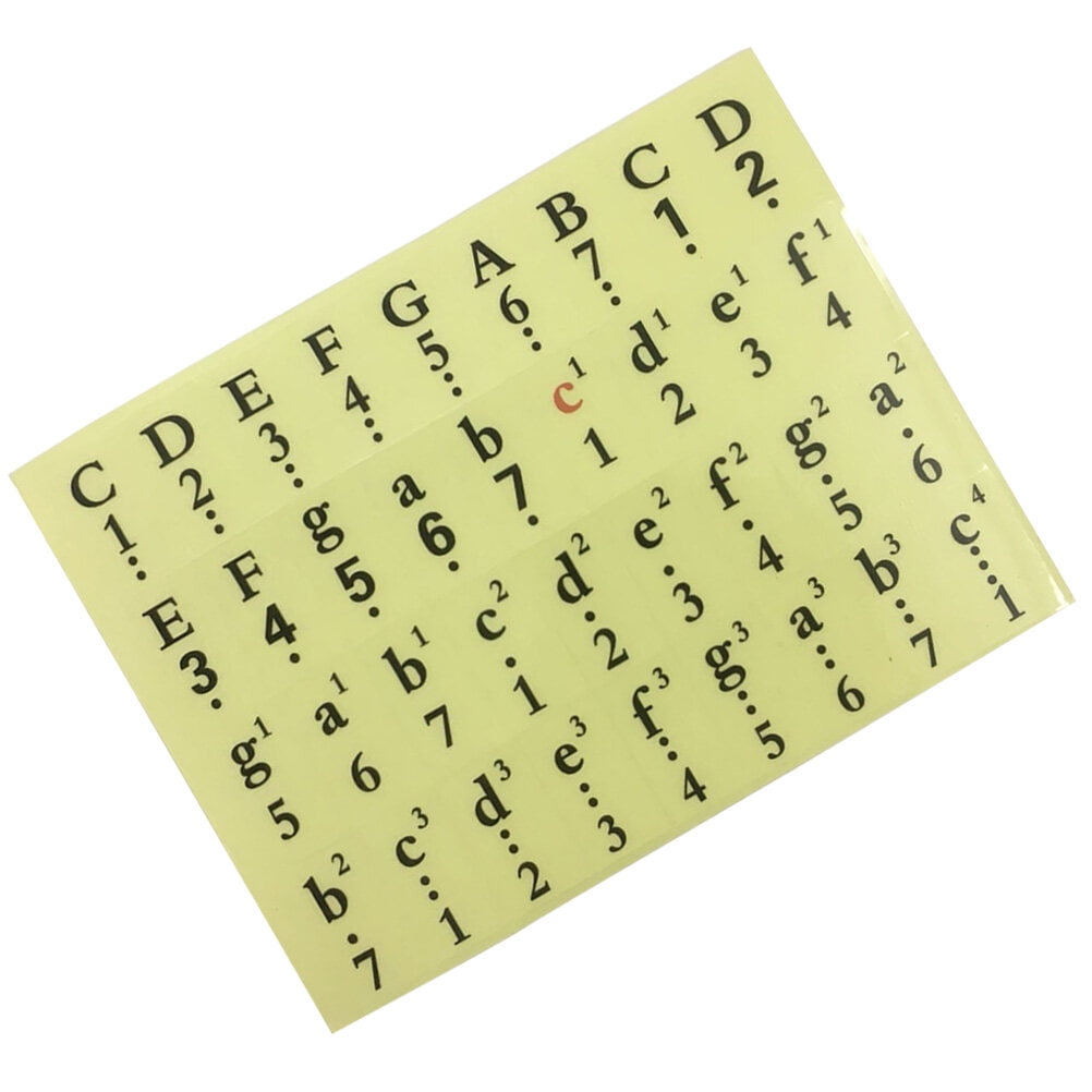 Key Tags Piano Stickers for Keyboard 88 Keys Electronic Note Labels ...