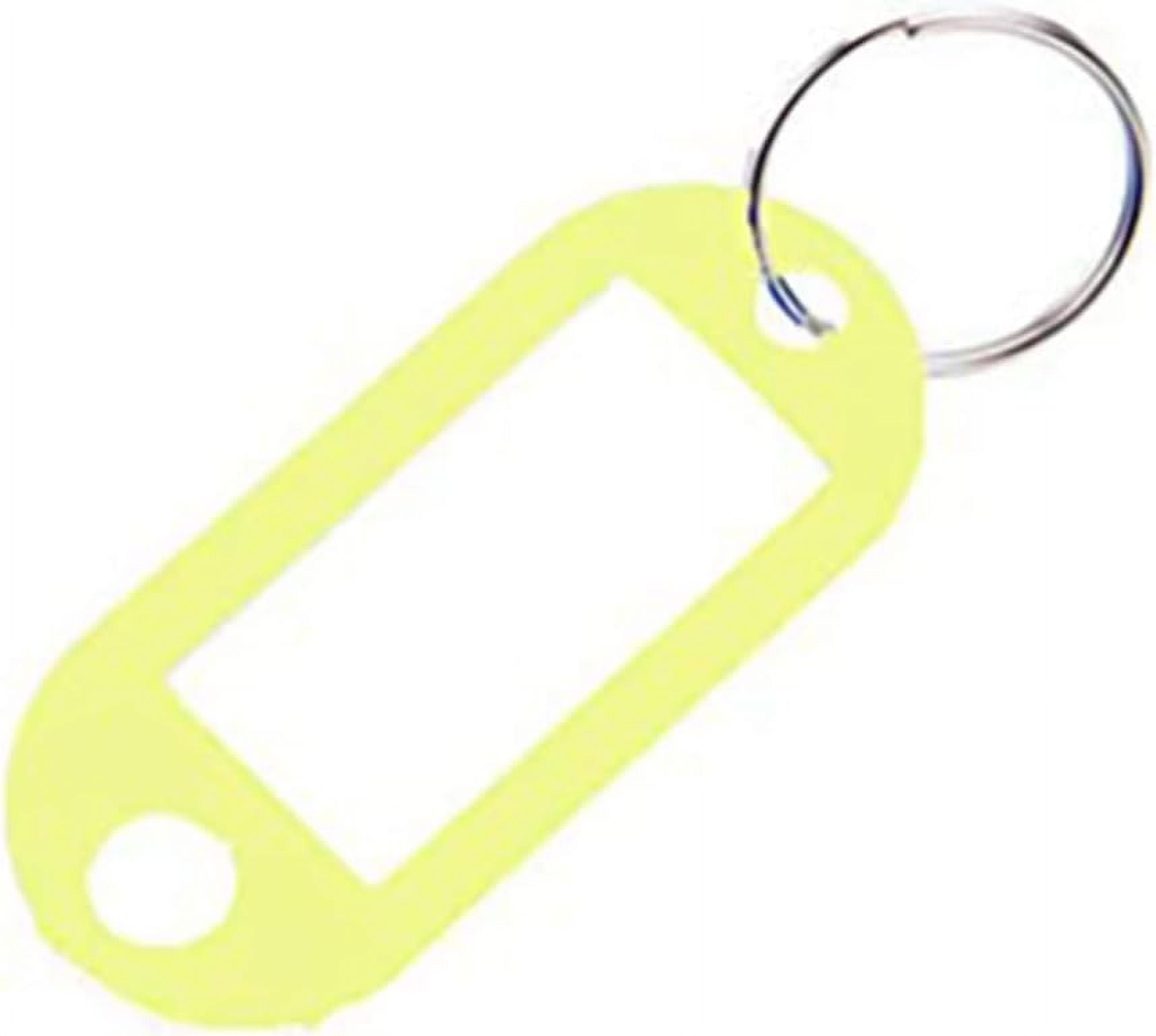 Key Tags with Split Rings Plastic Key Tag Luggage Tags with Label ...
