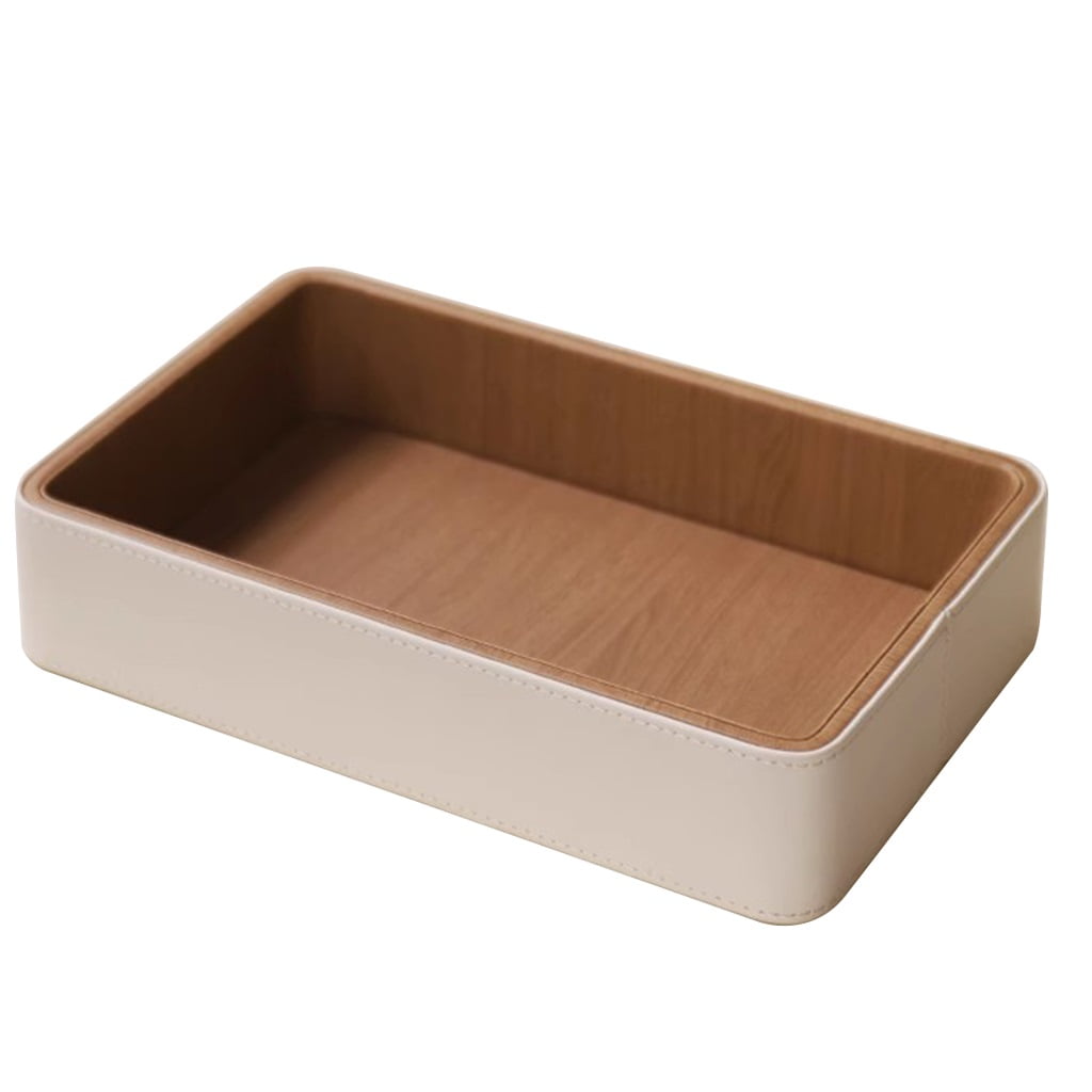 Key Tray PU Leather Desktop Organizer Jewelry Trays, Key Bowl ...