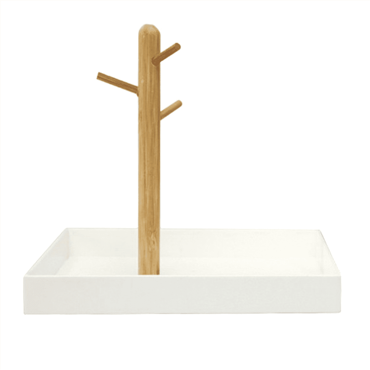 Key Tray for Entryway Table, Catchall Organizer with 3 Tiers Wood Rack ...