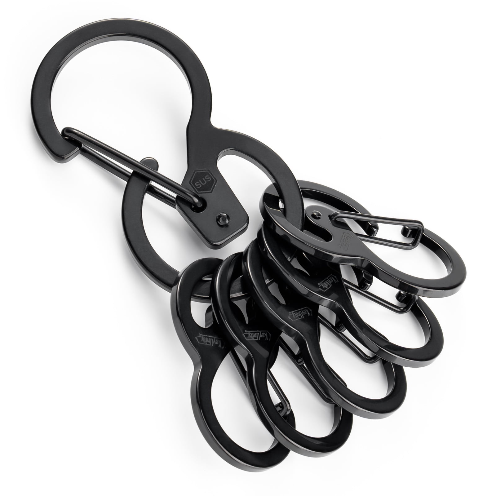 Key Unity 6pcs Stainless Steel Key Chain, KS04 Quick Released Backpack ...