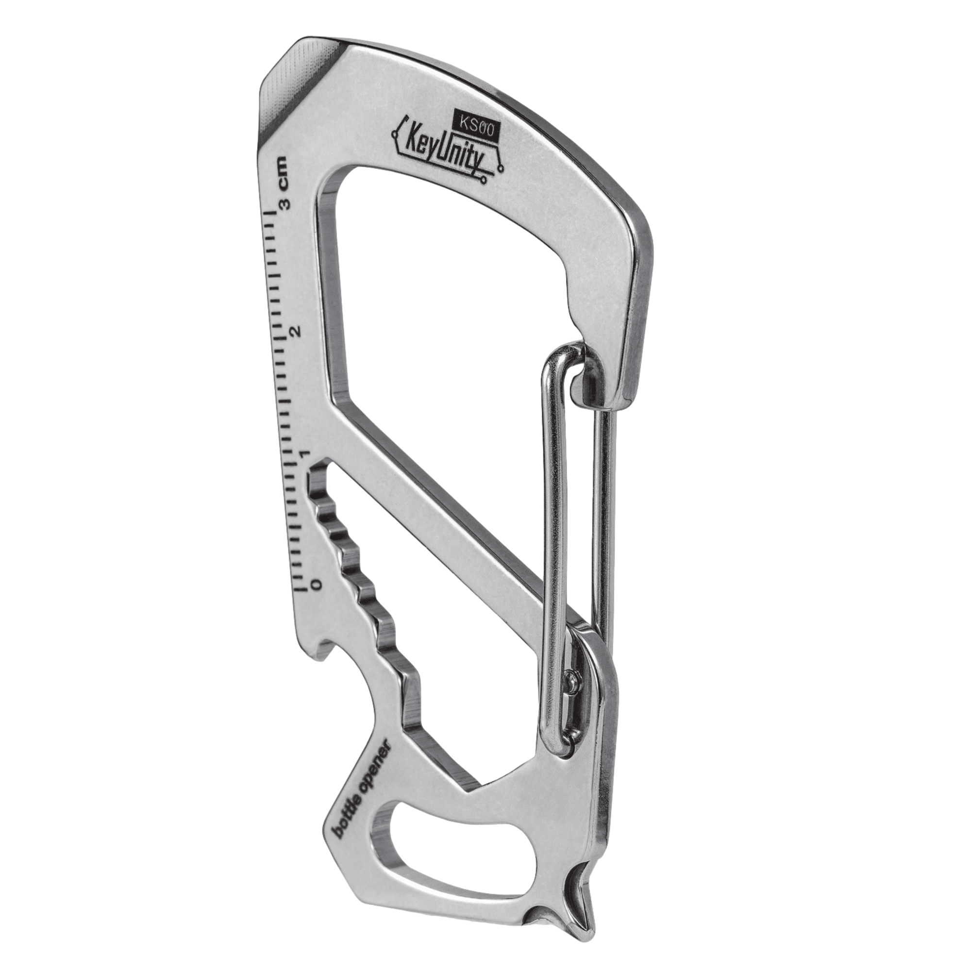 Key Unity 7-in-1 Stainless Steel Carabiner Clip, KS00 EDC Multitool ...