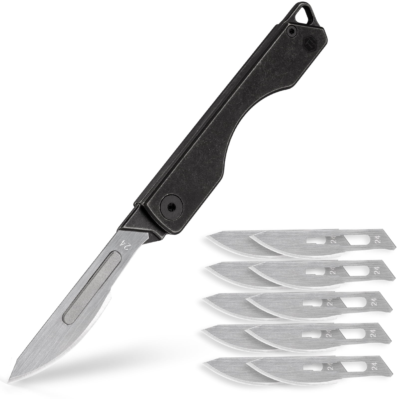 Key Unity KK01 Titanium Folding Knife, Utility EDC Pocket Knife with ...