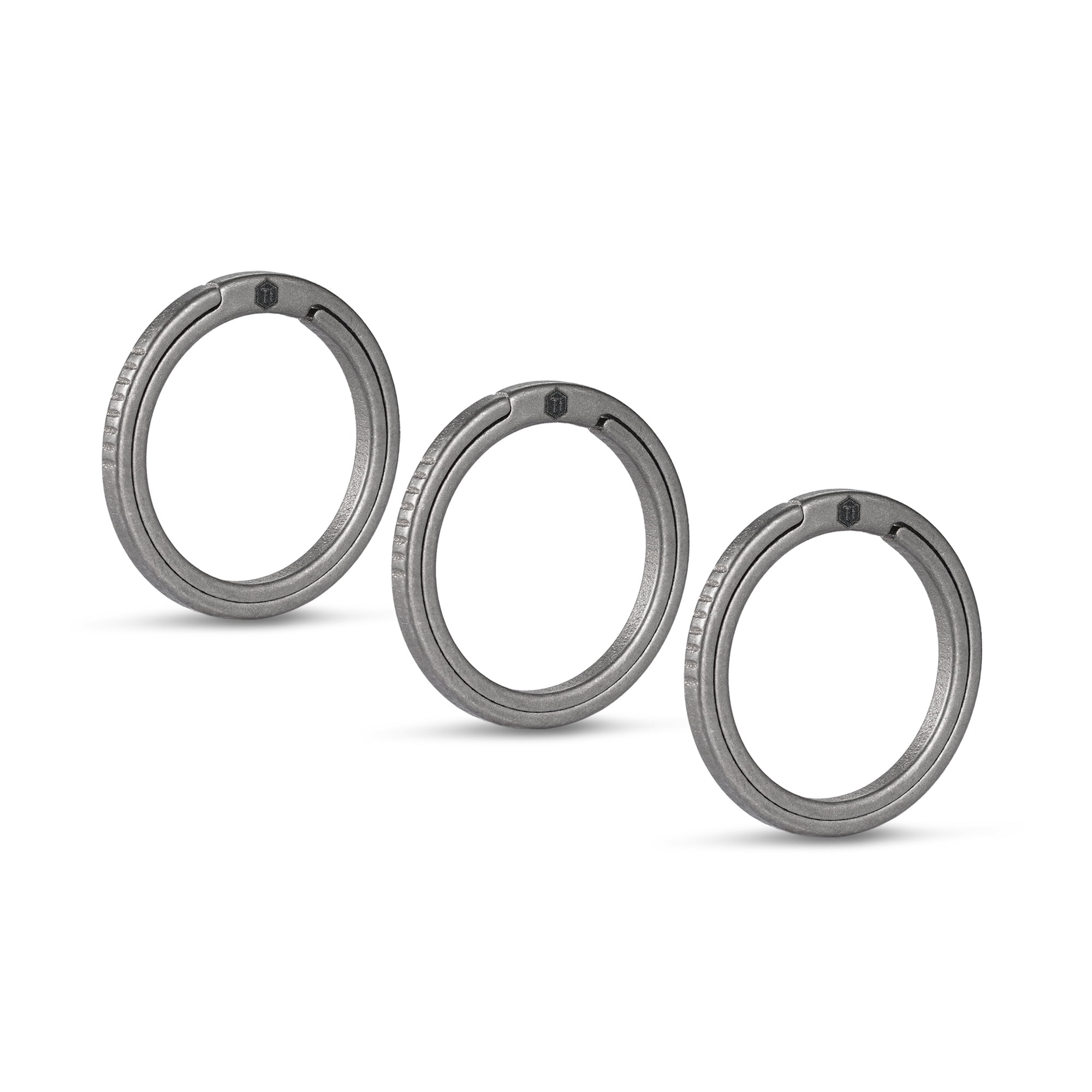 Key Unity Key Rings, 3 Pack Titanium Split Side Pushing Key Rings for ...