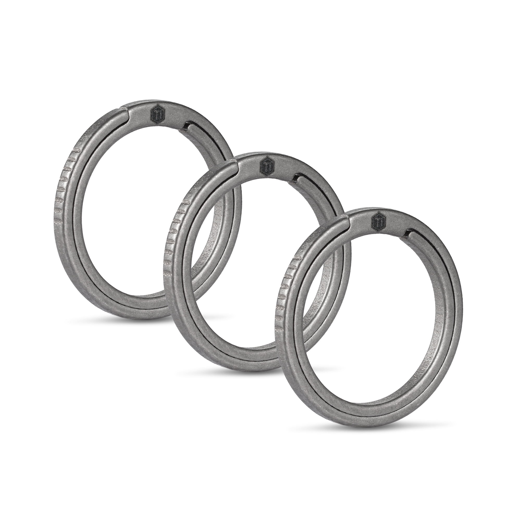 Key Unity Key Rings, 3 Pack Titanium Split Side Pushing Key Rings for ...