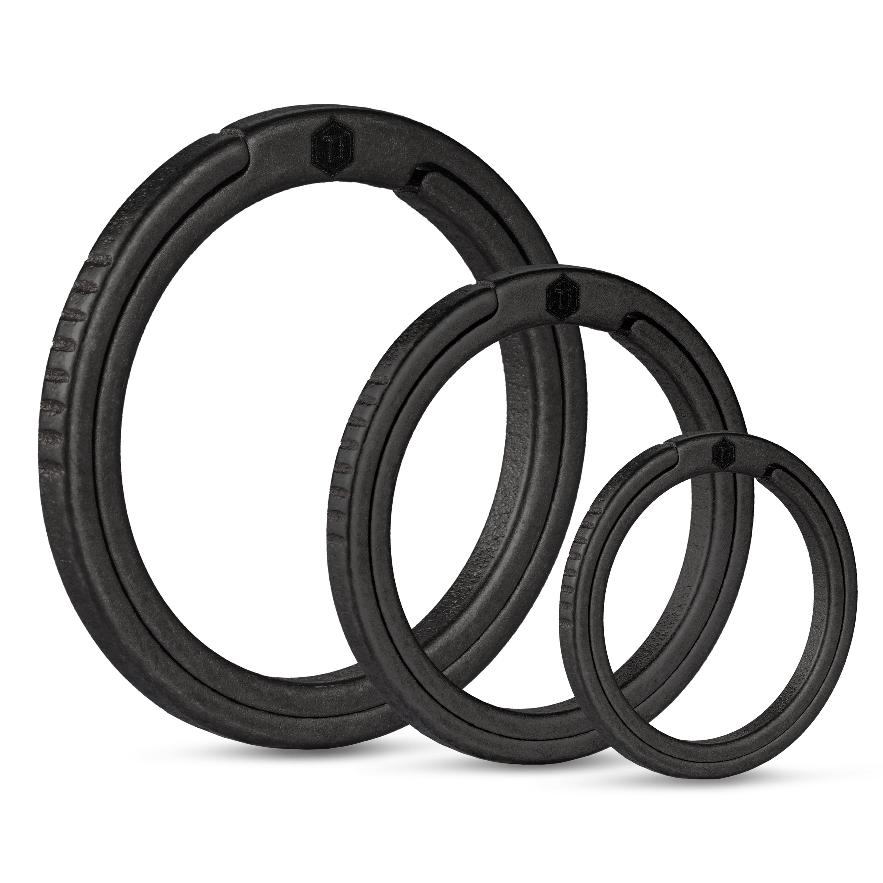 Key Unity Key Rings, 3 Pack Titanium Split Side Pushing Key Rings for ...