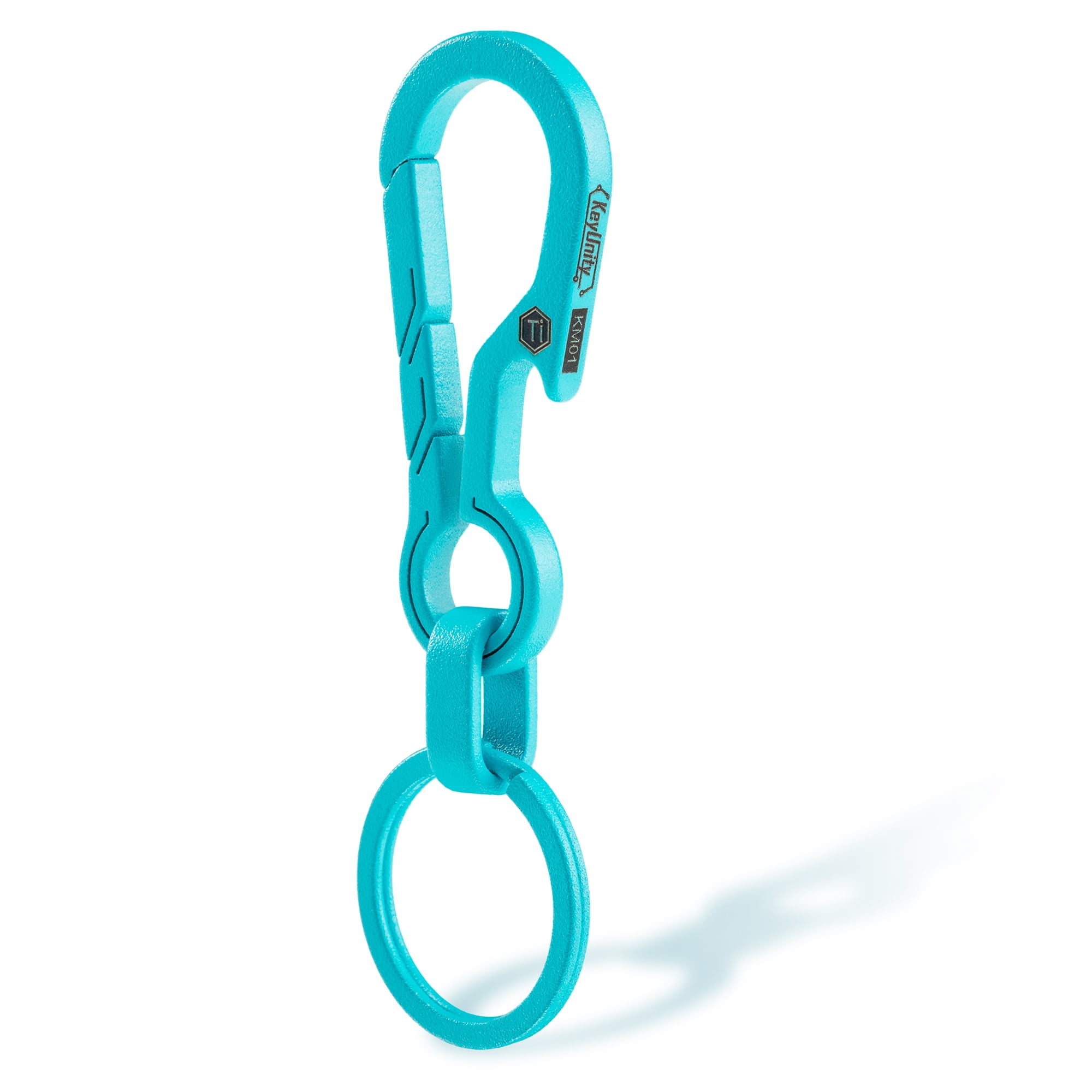 Key Unity Keychain Clip with Bottle Opener, KM01 Titanium Carabiner Key ...