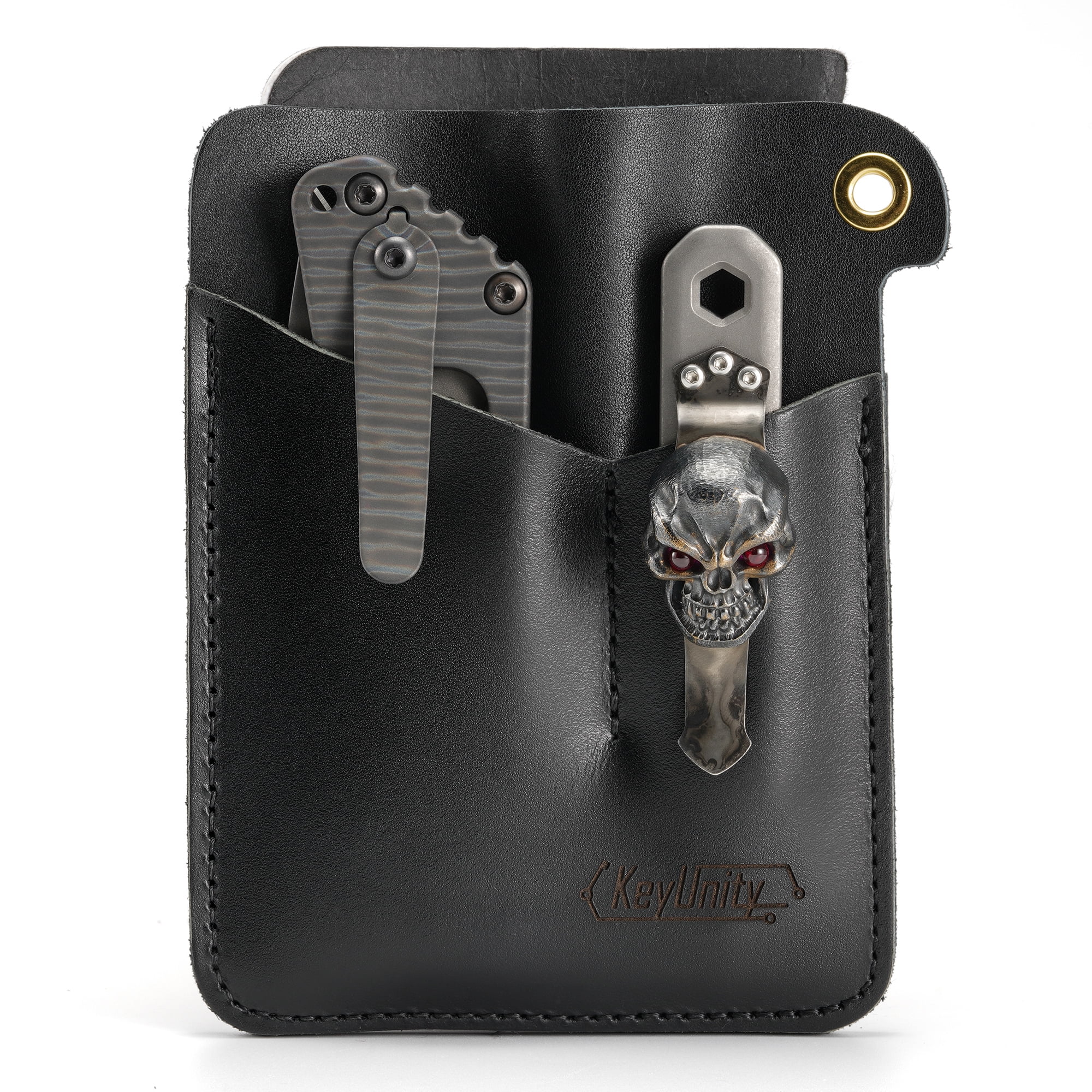 Key Unity Leather Multitool Sheath with 3 Pouch, EDC Pocket Organizer ...