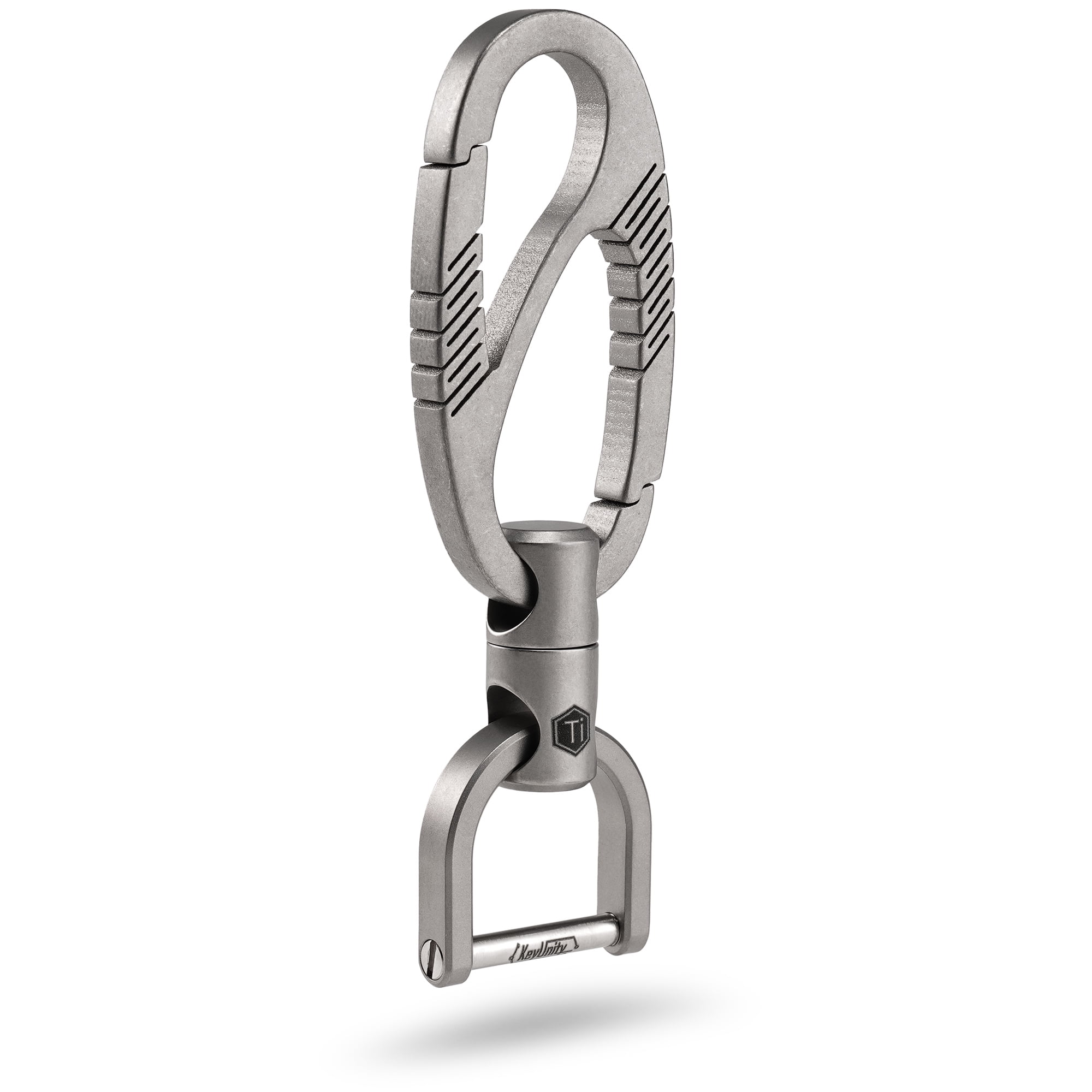 Key Unity Titanium Carabiner Keychain Clip with D Ring Key Shackle ...