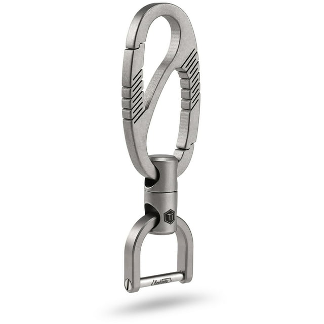 Key Unity Titanium Carabiner Keychain Clip with D Ring Key Shackle ...