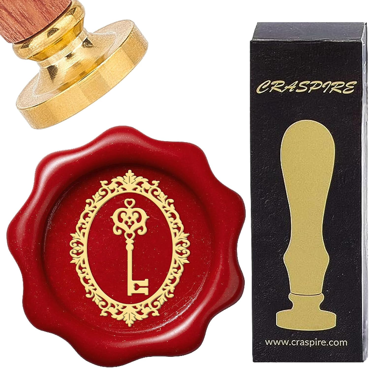 Key Wax Seal Stamp Key Sealing Wax Stamps 25mm Vintage Removable Brass ...