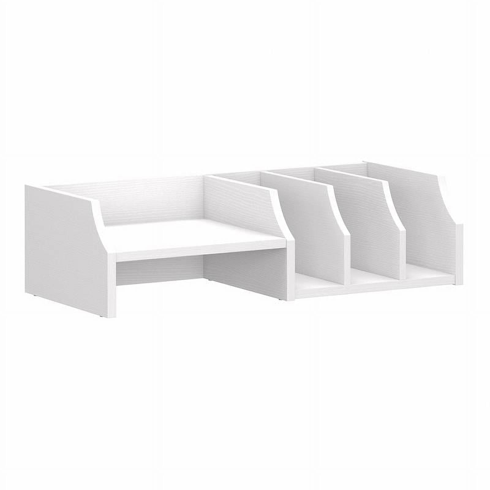 Key West Desktop Organizer with Shelves in Pure White Oak - Engineered ...