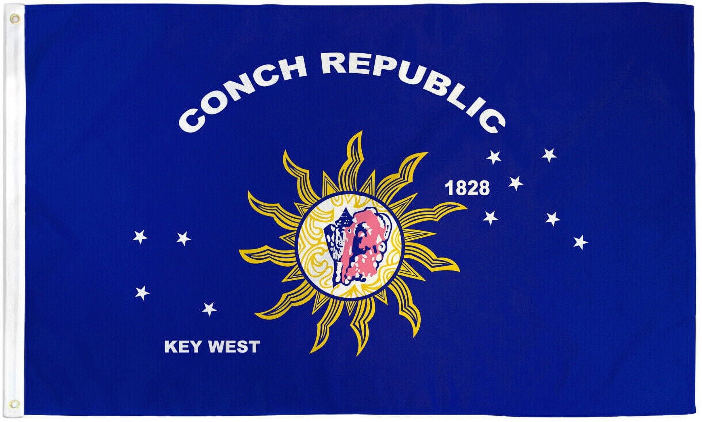 Key West Flag 2x3ft Flag of Conch Republic Conchs Flag 2x3 House Flag ...