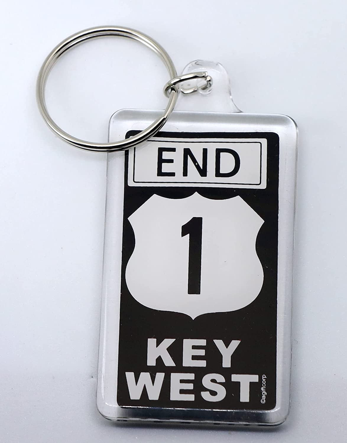 Key West Florida End US1 License Plate Acrylic Rectangular Souvenir ...