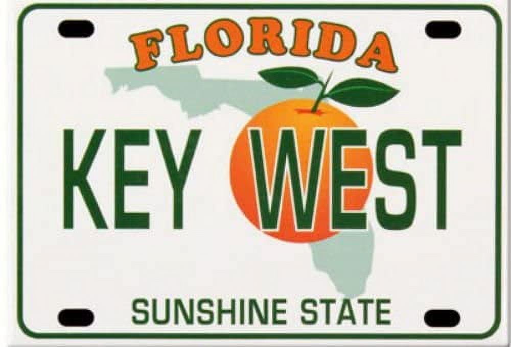 Key West Florida License Plate Fridge Collector's Souvenir Magnet 2.5 ...