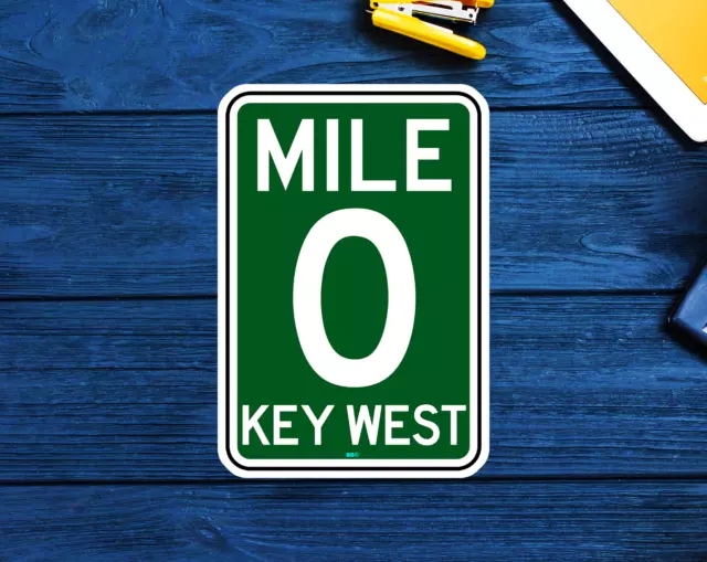 Key West Mile Decal Sticker Atlantic Ocean Florida Aa Sticker Phone ...