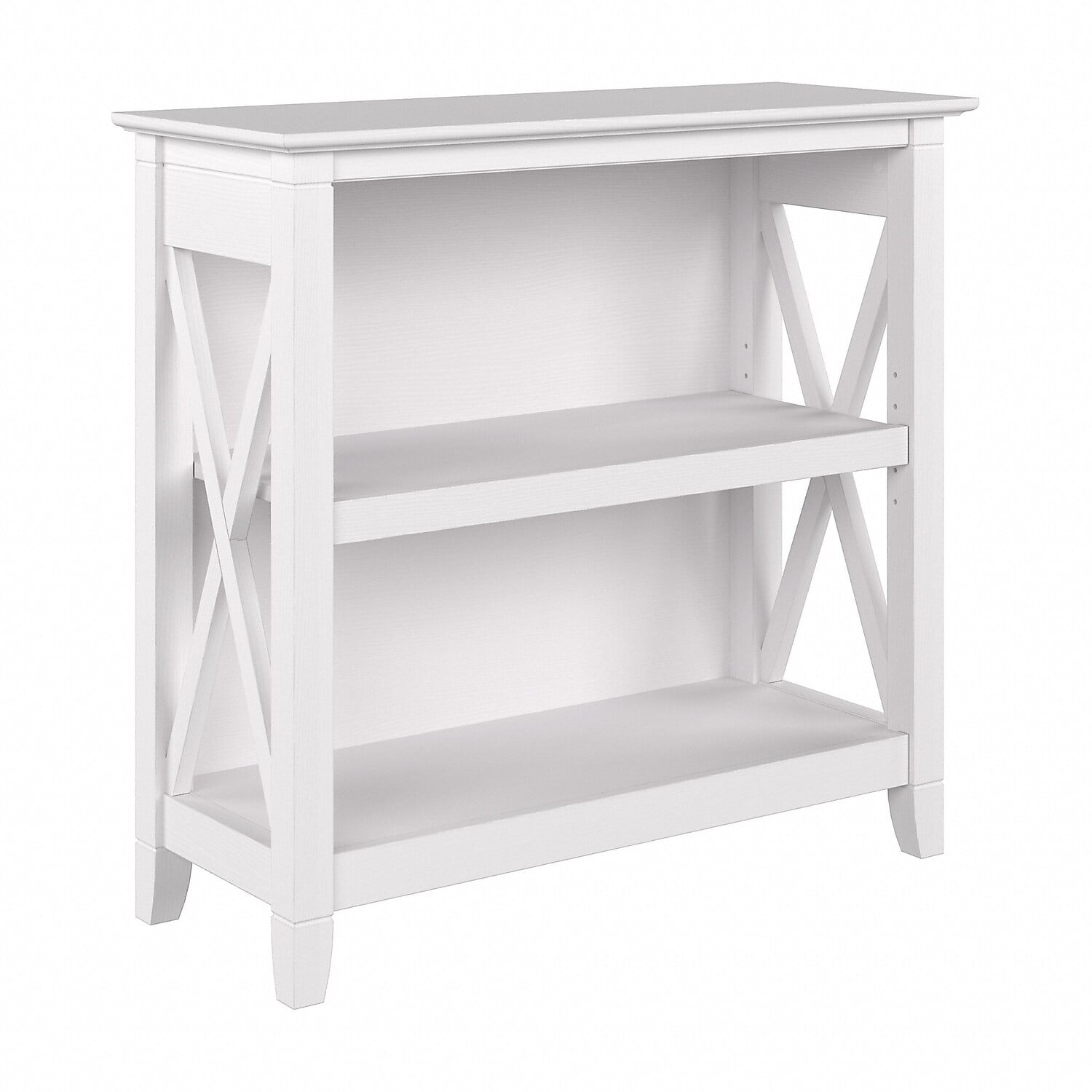 Key West Small 2 Shelf Bookcase in Pure White Oak - Engineered Wood ...