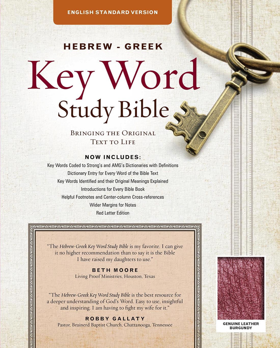 Key Word Study Bibles: The Hebrew-Greek Key Word Study Bible : ESV ...