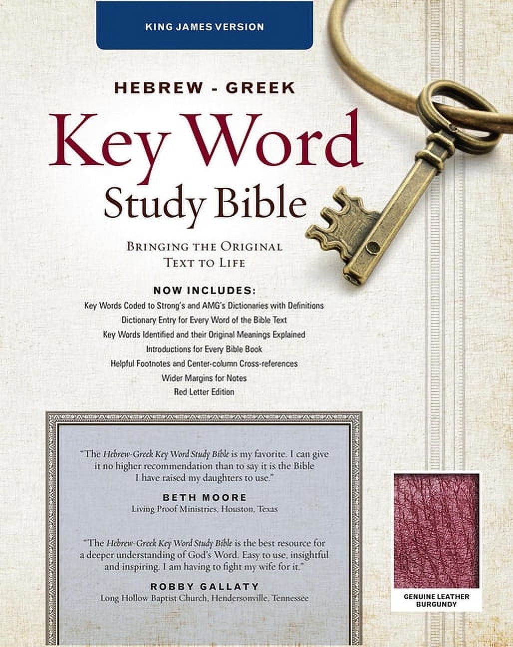Key Word Study Bibles: The Hebrew-Greek Key Word Study Bible : KJV ...