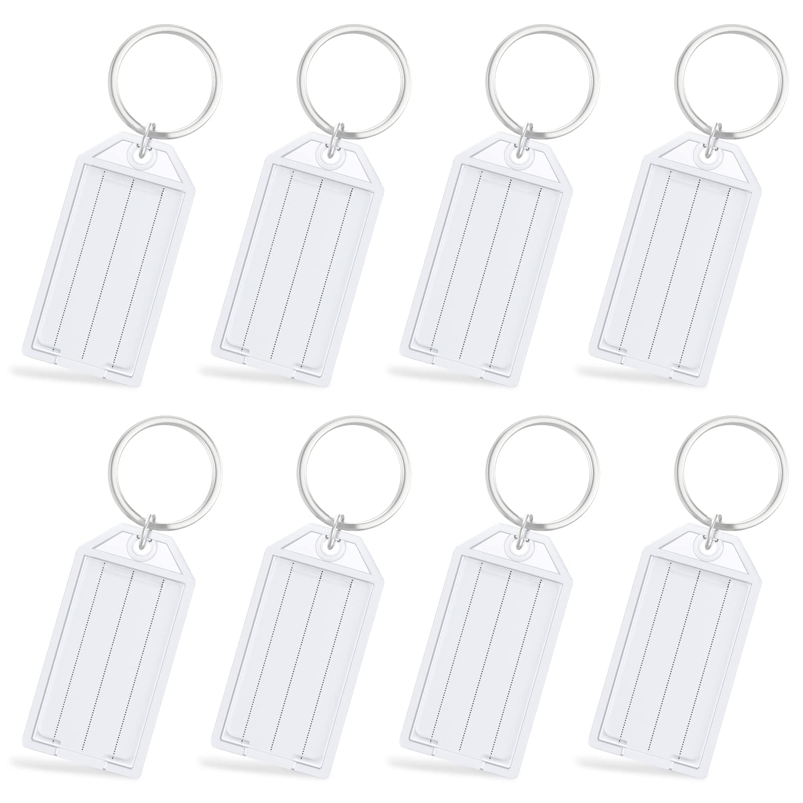 Key tags 2 inch, 20 pcs heavy duty plastic blank labels with clear ...