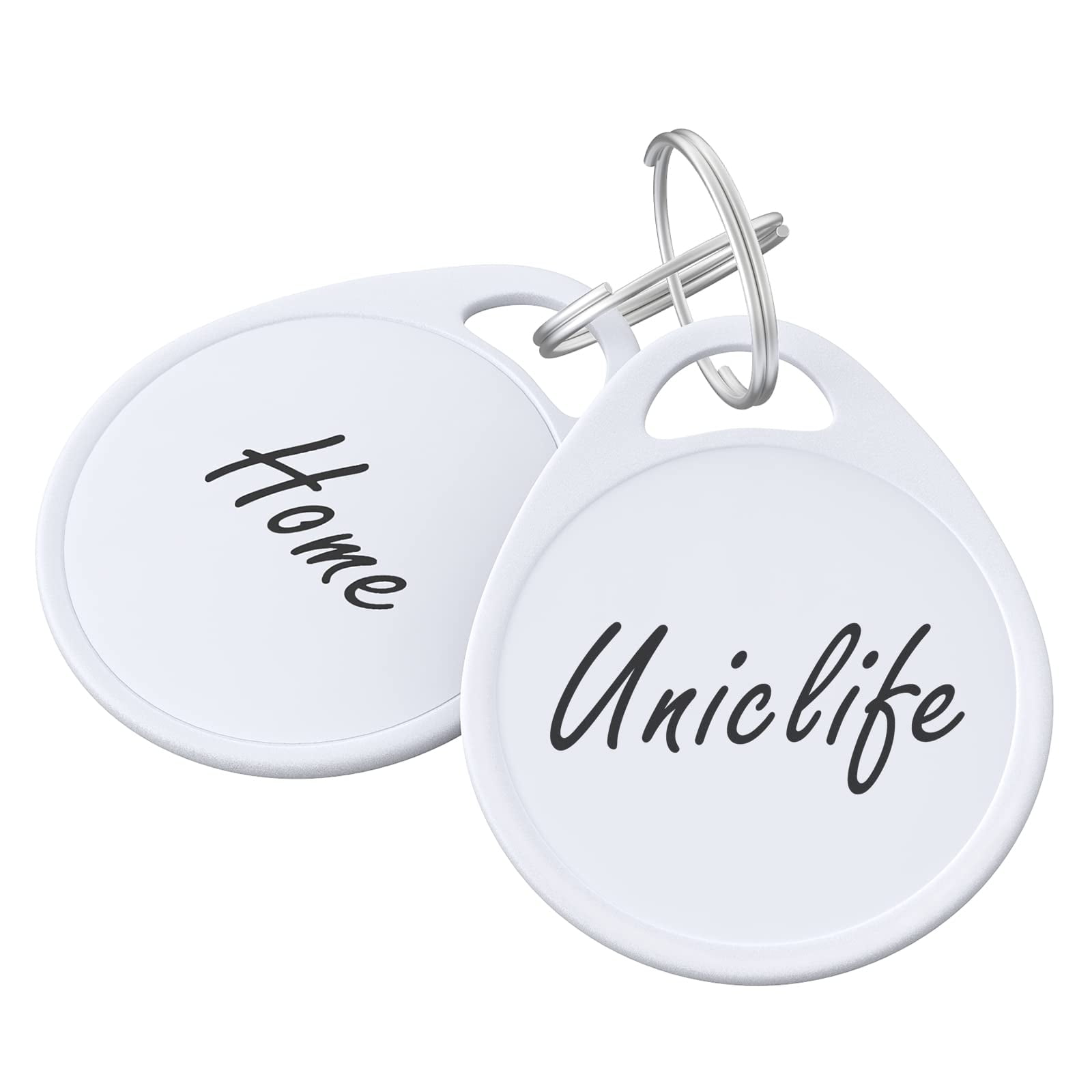 Key tags, durable plastic key tags with blank labels, 1.5 inch round ...