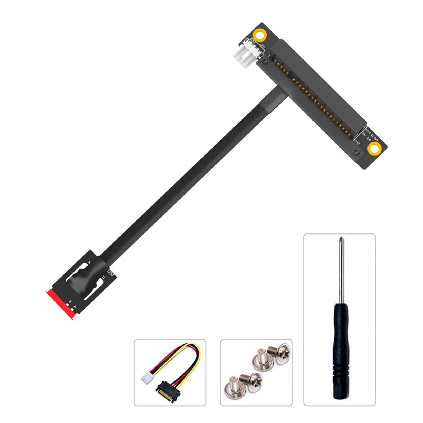 Key to PCIe 1X 4 8X 16X Adapter Cable, High Compatibility Extender for ...