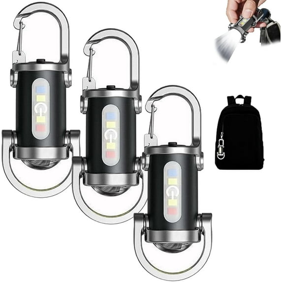 KeyBlazer Mini Flashlight, 1200LM Rechargeable Keychain Torch, Portable ...