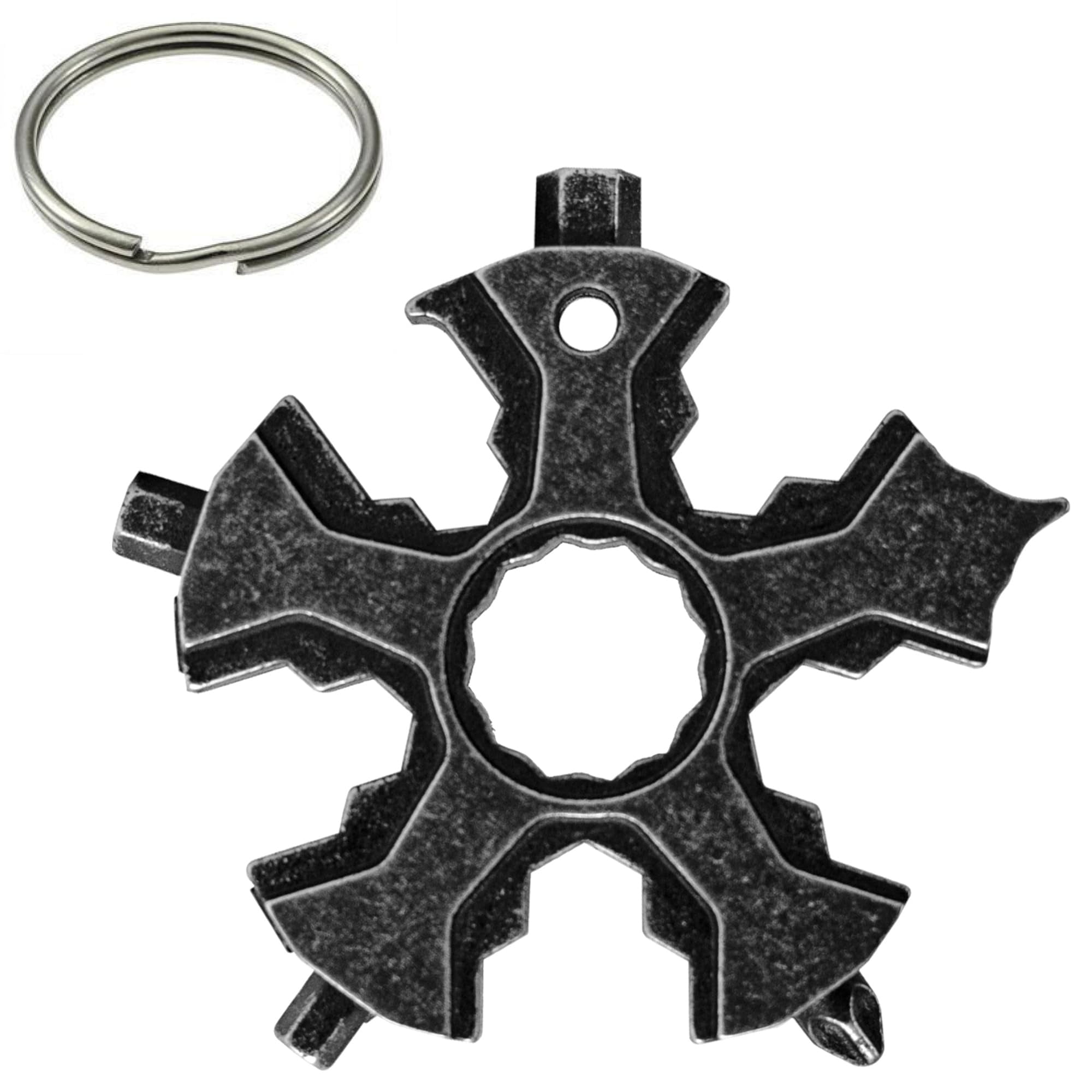 KeyChain MultiTool 18-in-1, Hex Key Allen Wrench Outdoor Multi Tool All ...