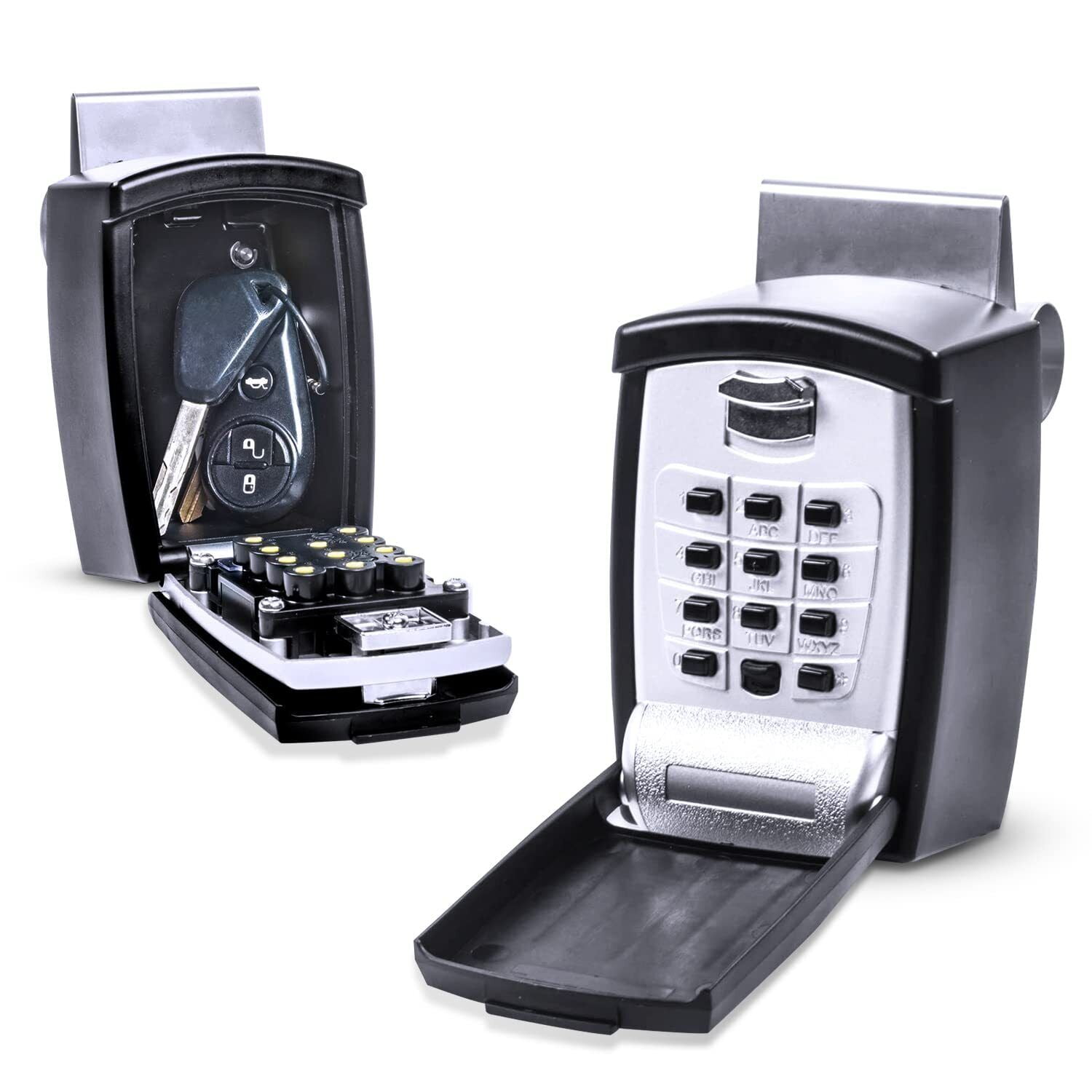 KeyGuard Black Pro SL-591 Store Keys Car Window Lock Box Security Metal ...