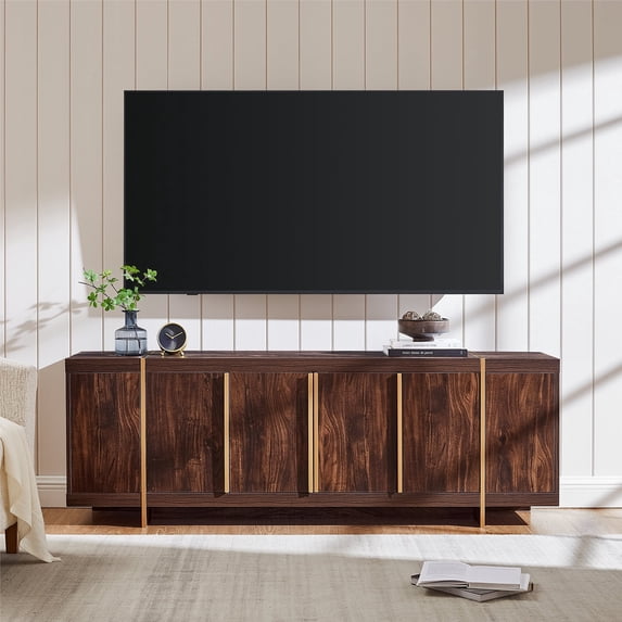 KeyWhat TV Stand for TVs Up to 80", Modern Entertainment Center with ...