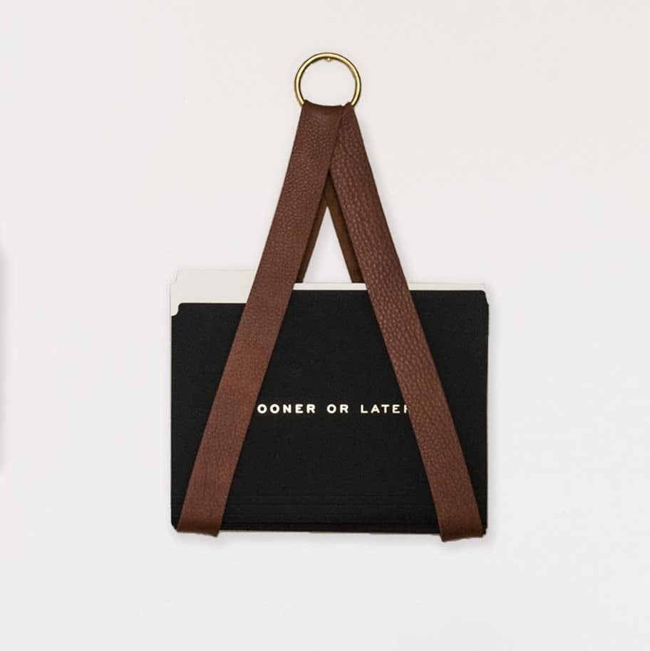 Keyaiira Leather Multi-Use Holder - Display Books, Records & More ...