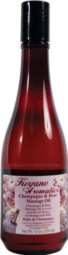 Keyano Aromatics Champagne & Rose Massage Oil 12 oz by Keyano - Walmart.com