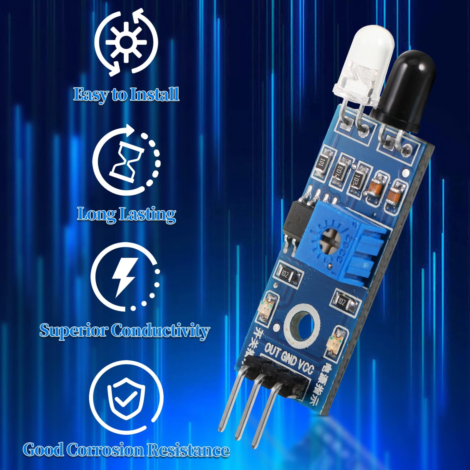 Keyboarant 20pcs/set Sensor Module For Easy And Effective Obstacle ...