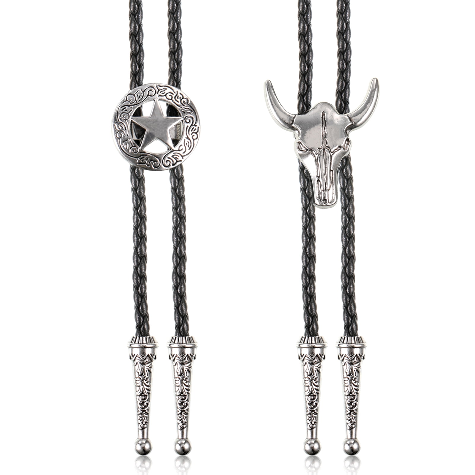 Keyboarant 2pieces Retro Shirt Chain Bolo Collar Adjustable Made With ...
