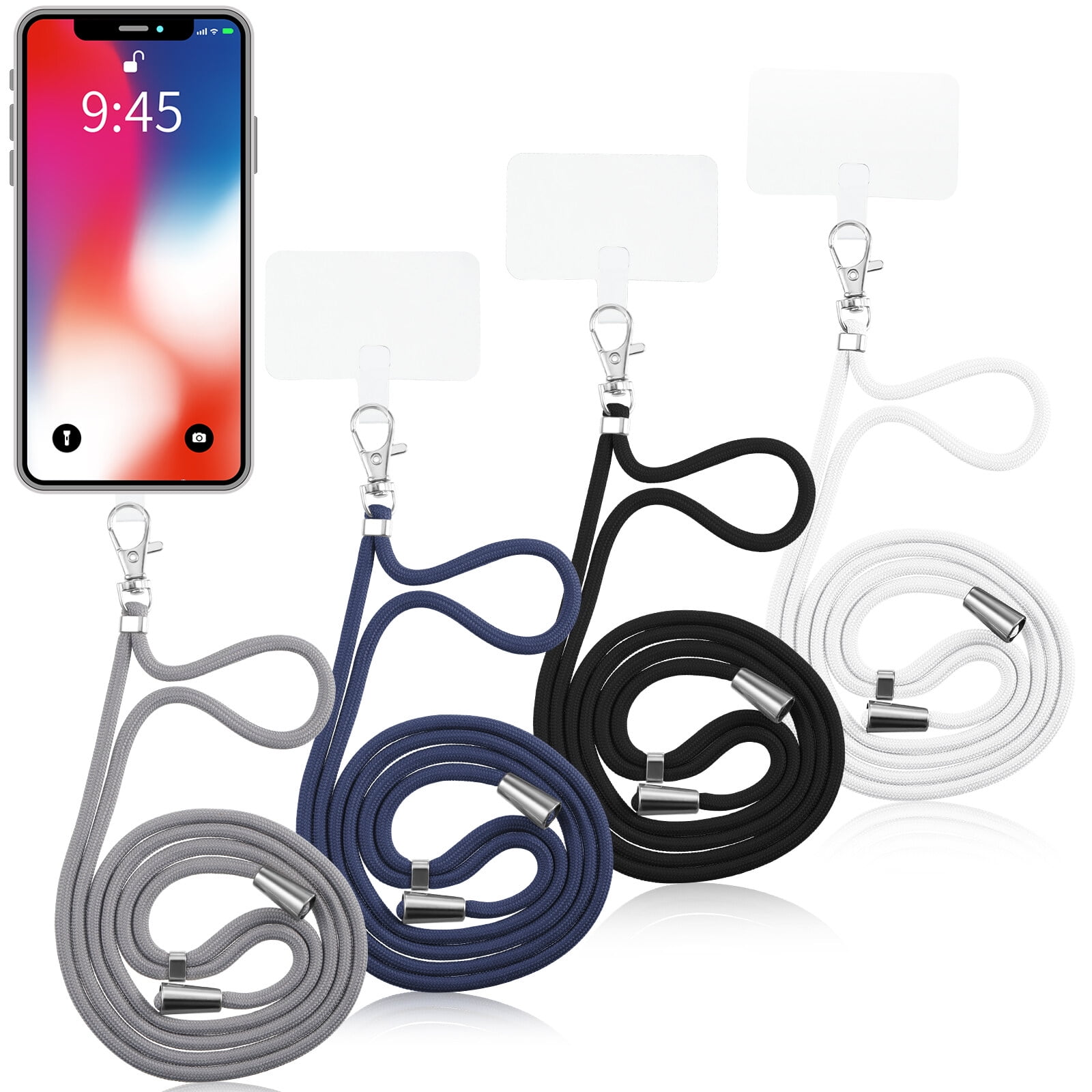 Keyboarant 4 Pieces Mobile Phone Case Neck Lanyard Universal Detachable ...