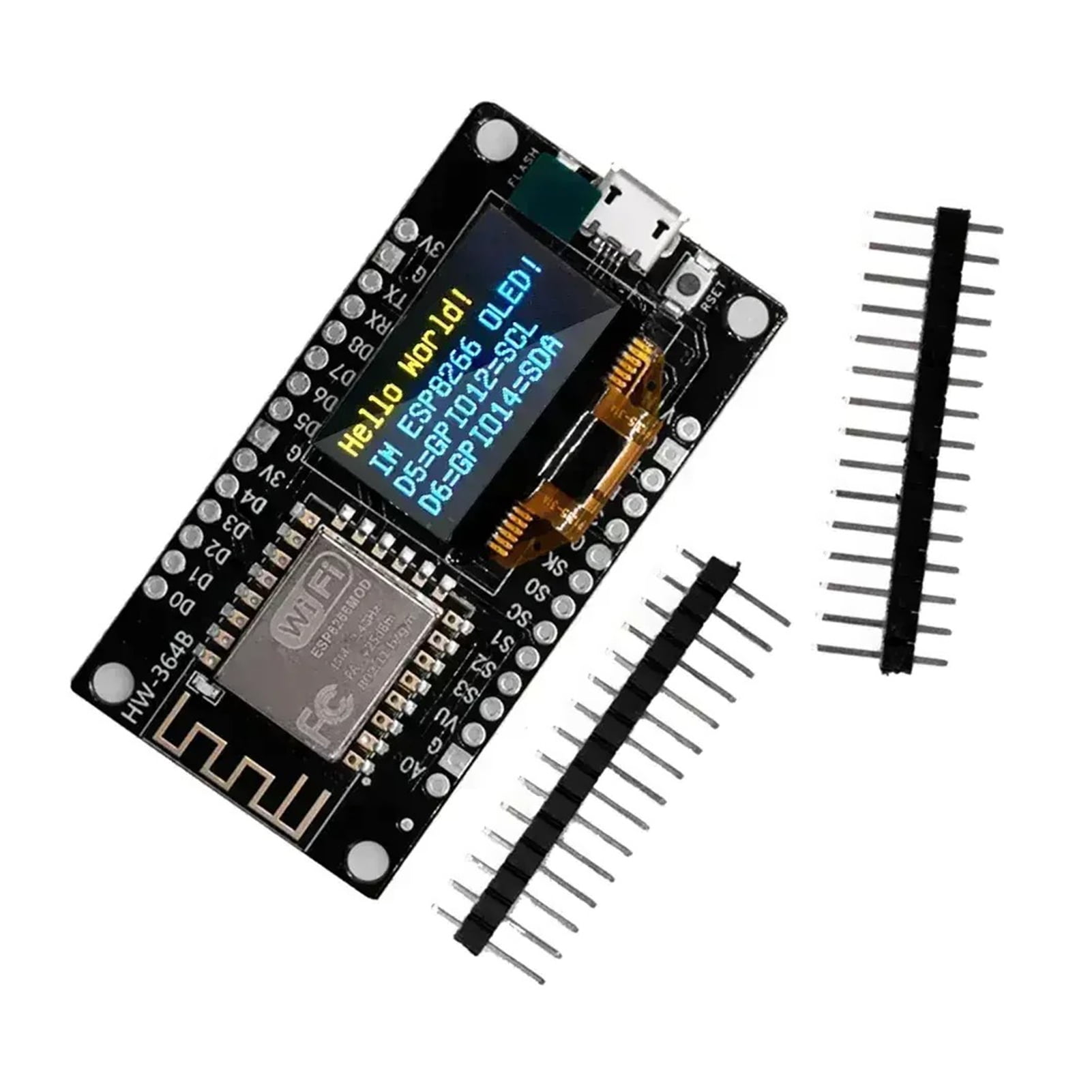 Keyboarant Black NODEMCU96 Inch OLEDwifi Module Compatible With ESP8266 ...