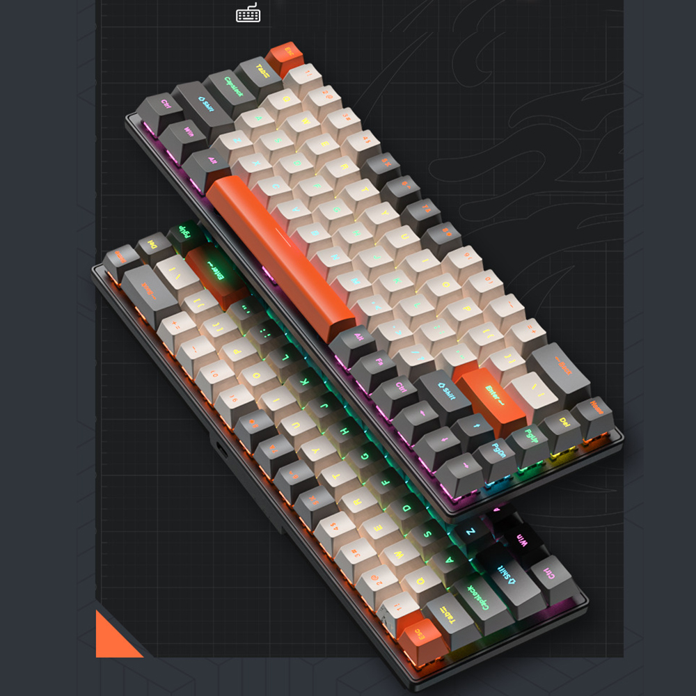 Keyboard,10 Modes Dual-color Keycaps Durability Compatibility Modes 68-key Cable 68-key 10 Fn 10 ...