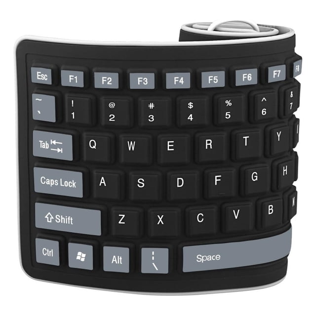 Keyboard,103 Waterproof Notebook 103 Office Laptop Pc Waterproof Rollup ...