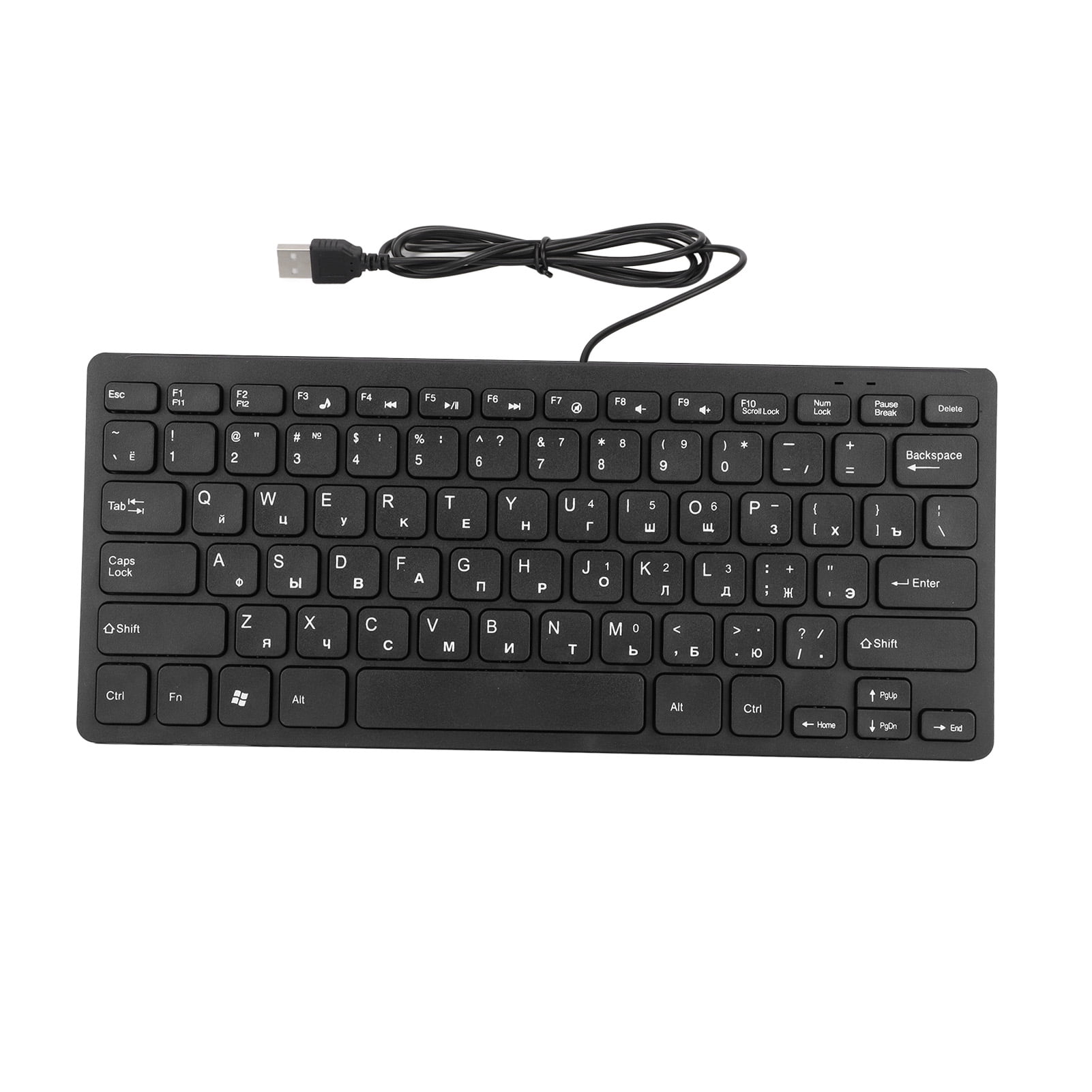 Keyboard 78 Key Mute Ultra Thin Wired Mini USB Interface Desktop ...
