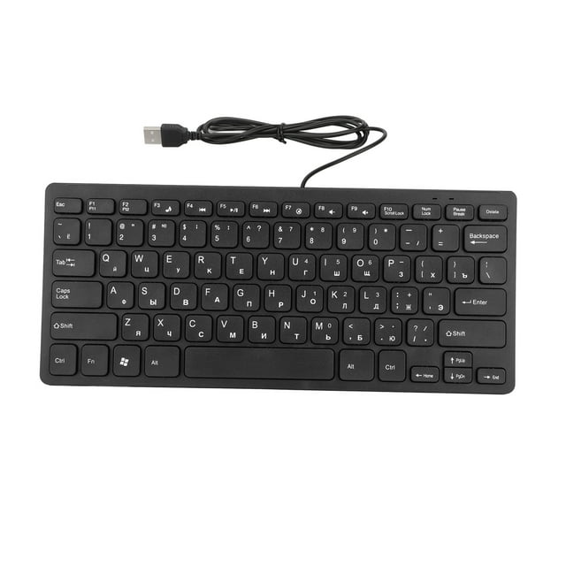 Keyboard 78 Key Mute Ultra Thin Wired Mini USB Interface Desktop ...