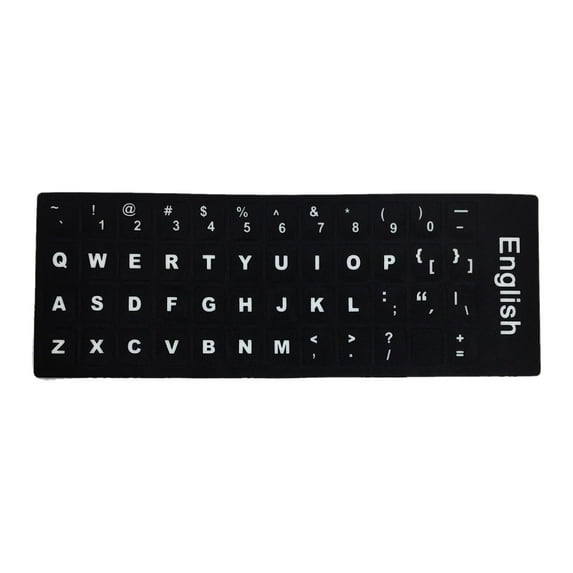 Keyboard Alphabet Stickers Keyboard Letters Stickers Black Background ...